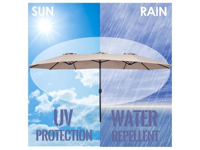 Click here for SlickBlue 15 Feet Double-Sided Outdoor Patio Umbre... prices