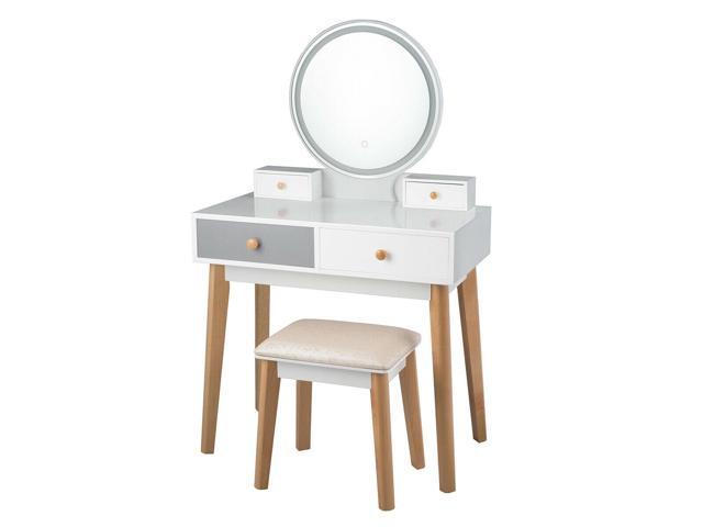 Click here for SlickBlue Makeup Dressing Table with 4 Drawers and... prices