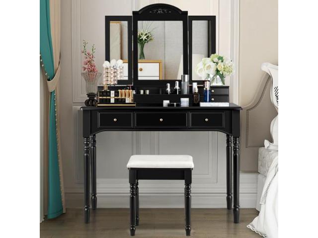 Click here for SlickBlue Makeup Dressing Table with Tri-Folding M... prices