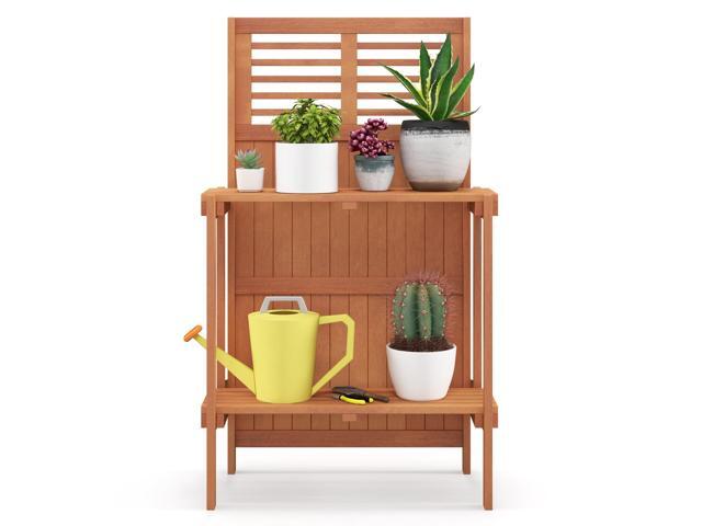 Click here for SlickBlue Folding Garden Potting Bench with 2-tier... prices