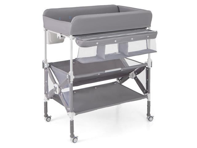 Click here for SlickBlue Portable Baby Changing Table with Wheels... prices