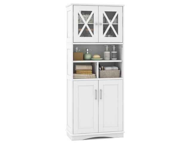 Click here for SlickBlue Tall Bathroom Cabinet Large Floor Storag... prices