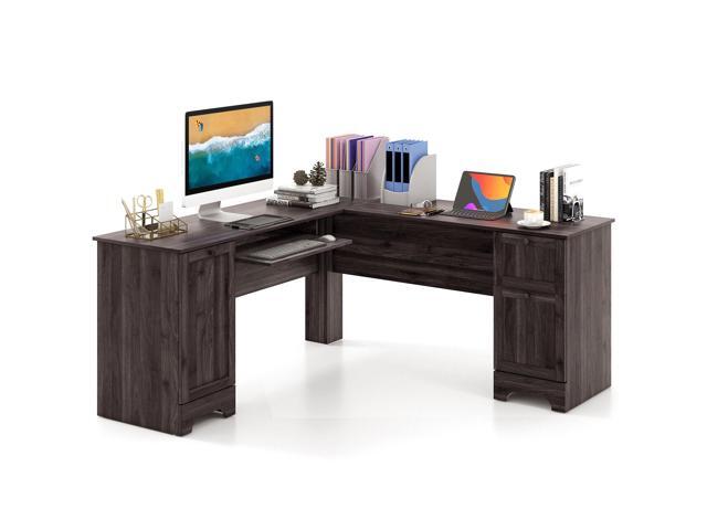 Click here for SlickBlue L-Shaped Office Desk with Storage Drawer... prices