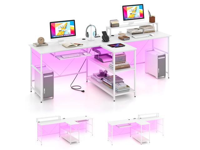 Click here for SlickBlue 2-Person Reversible Computer Desk Long O... prices