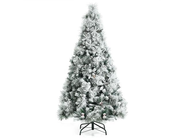 Click here for SlickBlue Snow Flocked Christmas Tree with Pine Co... prices