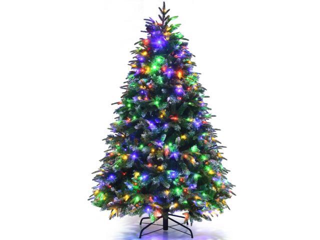 Click here for SlickBlue Pre-Lit Snowy Christmas Hinged Tree with... prices