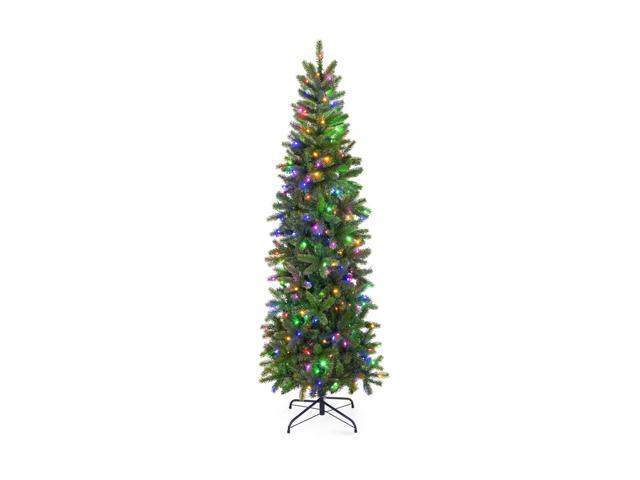 Click here for SlickBlue Pre-Lit Artificial Christmas Pencil Tree... prices