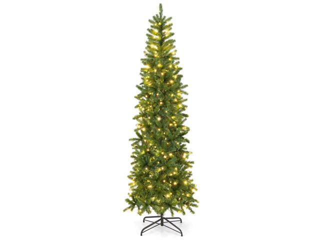 Click here for SlickBlue Pre-lit Full Artificial Christmas Tree w... prices