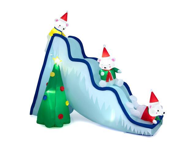 Click here for SlickBlue Inflatable Polar Bear Slide Scene Decora... prices