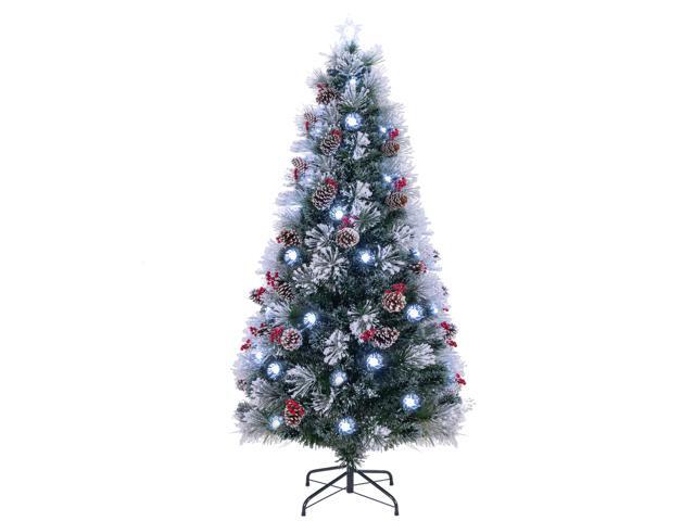 Click here for SlickBlue Artificial Flocked Christmas Tree with 8... prices