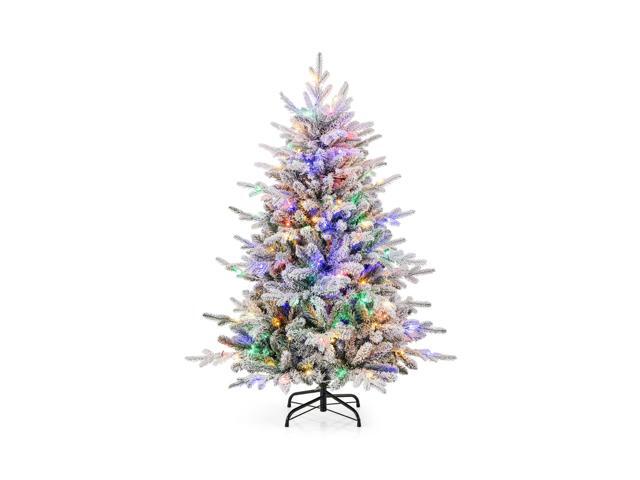 Click here for SlickBlue Snow-Flocked Christmas Tree with 8-Mode... prices
