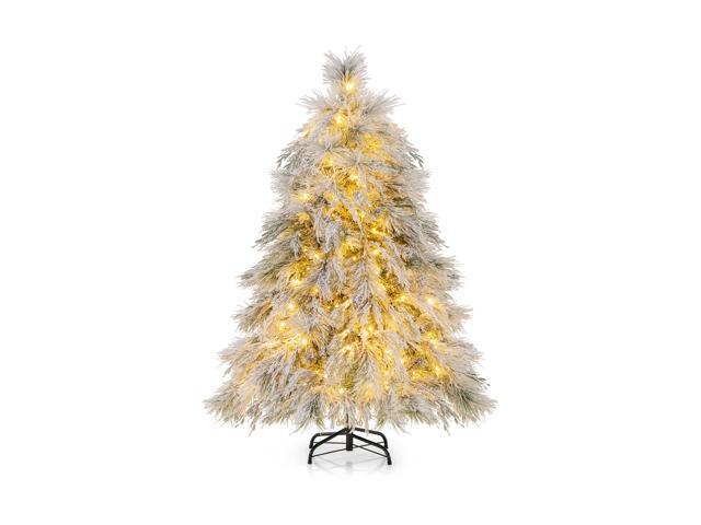 Click here for SlickBlue Pre-Lit Snow Flocked Christmas Tree with... prices
