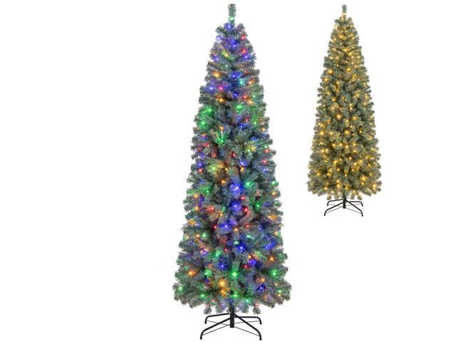 Click here for SlickBlue Slim Blue Christmas Tree with Built-In L... prices