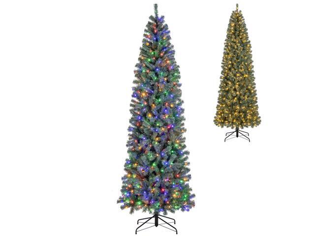 Click here for SlickBlue Pre-Lit Slim Blue Artificial Christmas T... prices