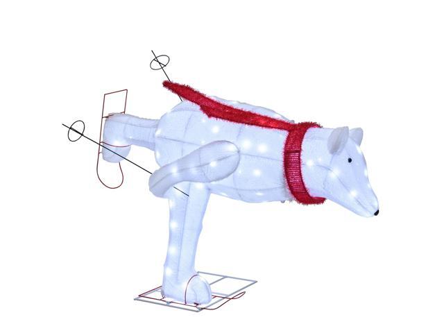 Click here for SlickBlue 4.5 Feet Christmas Skiing Polar Bear wit... prices