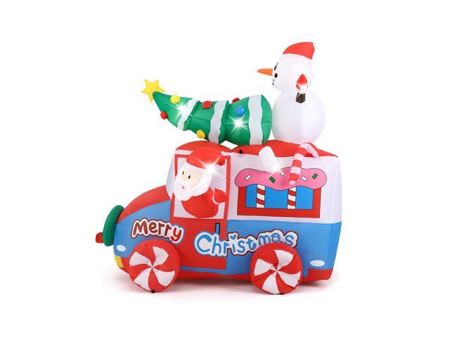 Click here for SlickBlue 6 ft Christmas Inflatable Santa on Car B... prices