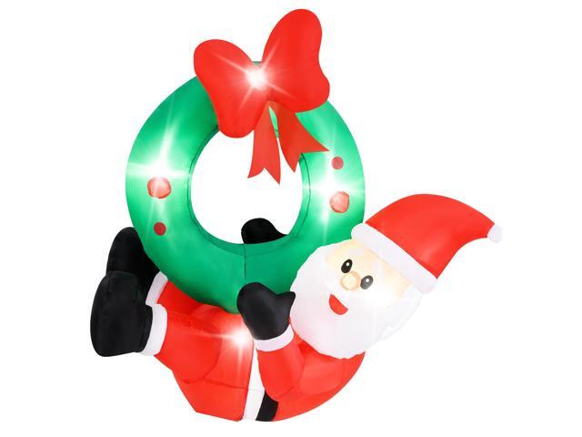 Click here for SlickBlue 4 ft Inflatable Santa Claus Wreath with... prices