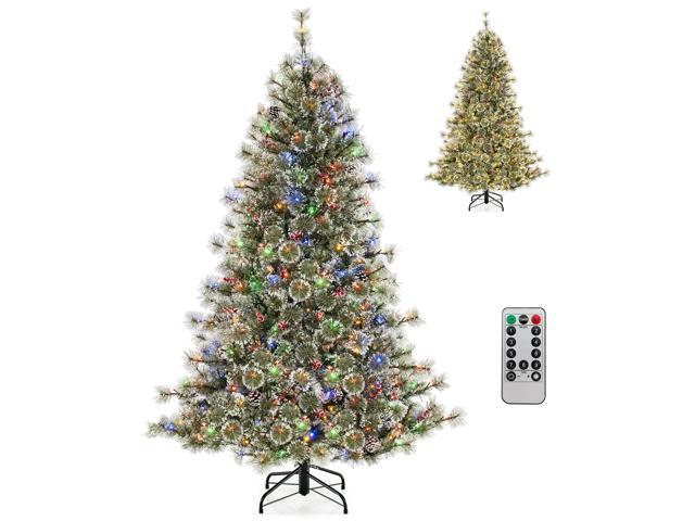 Click here for SlickBlue Artificial Christmas Tree Pre-Lit Hinged... prices