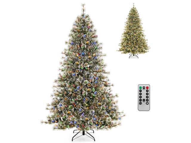 Click here for SlickBlue Artificial Christmas Tree Pre-Lit Hinged... prices