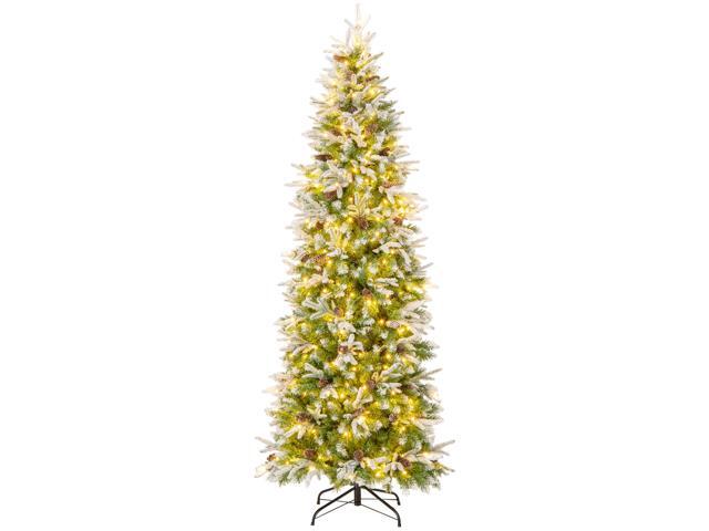 Click here for SlickBlue Pre-Lit Artificial Christmas Tree Snow F... prices
