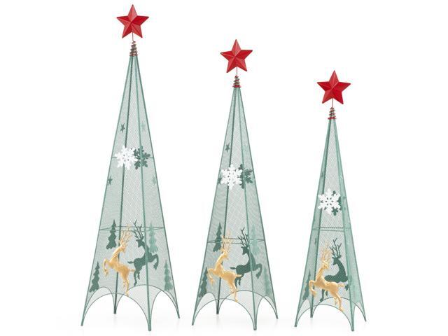 Click here for SlickBlue 3/3.5/4 Feet Set of 3 Tower Shaped Chris... prices