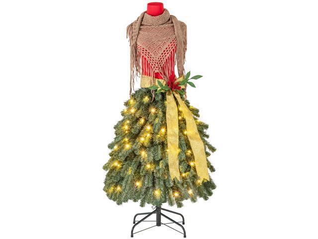 Click here for SlickBlue Pre-lit Mannequin Artificial Christmas T... prices