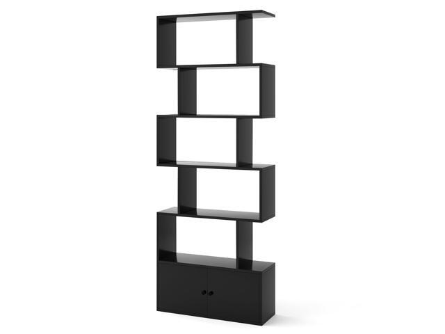 Click here for SlickBlue 6-Tier S-Shaped Freestanding Bookshelf w... prices