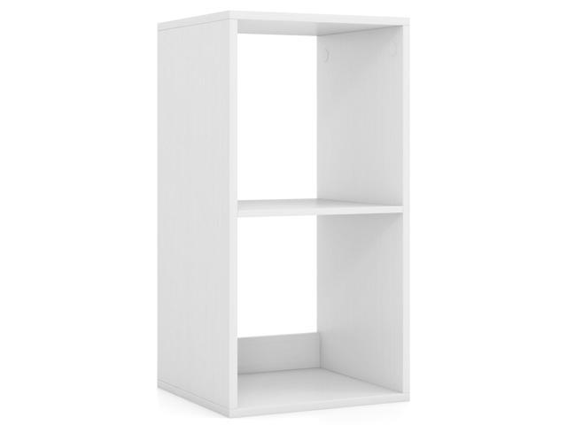 Click here for SlickBlue 2 Cube Bookshelf with Back Guardrail for... prices