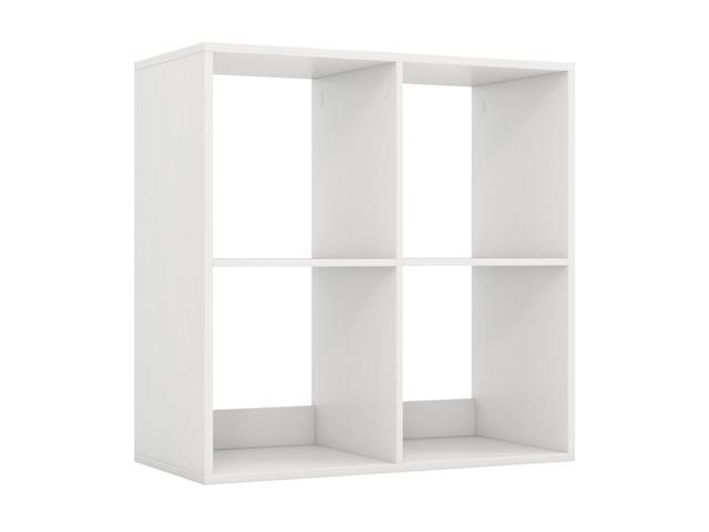 Click here for SlickBlue 4 Cube Bookshelf with Back Guardrail for... prices