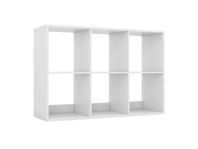 Click here for SlickBlue 6 Cube Bookshelf with Back Guardrail for... prices