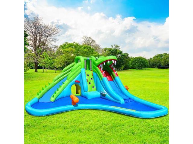 Click here for SlickBlue Inflatable Crocodile Water Slide Climbin... prices