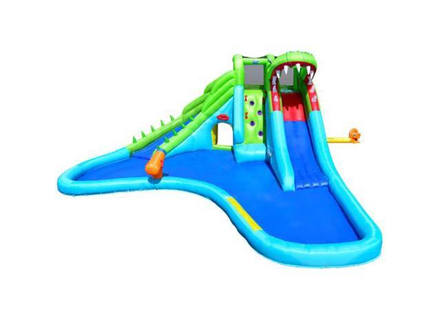 Click here for SlickBlue Crocodile Themed Inflatable Dual Slide B... prices