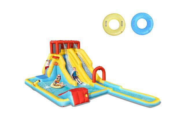 Click here for SlickBlue 7-in-1 Inflatable Dual Slide Water Park... prices