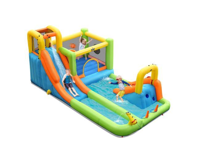 Click here for SlickBlue 8 in 1 Inflatable Water Slide Park Bounc... prices