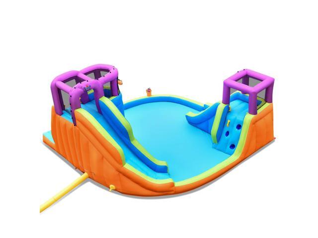 Click here for SlickBlue 6-in-1 Inflatable Dual Water Slide Bounc... prices