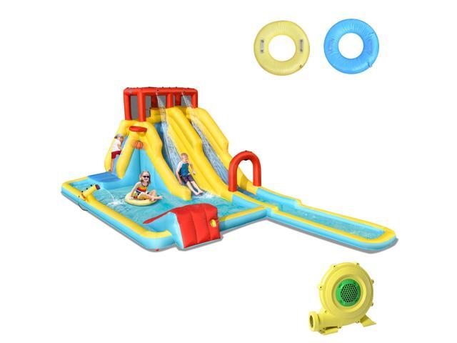 Click here for SlickBlue Inflatable Dual Slide Water Park Climbin... prices