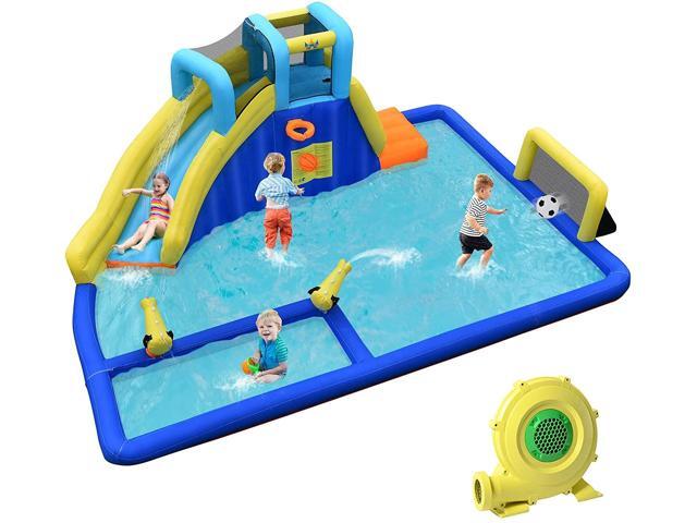 Click here for SlickBlue 6-in-1 Inflatable Water Slides with Blow... prices
