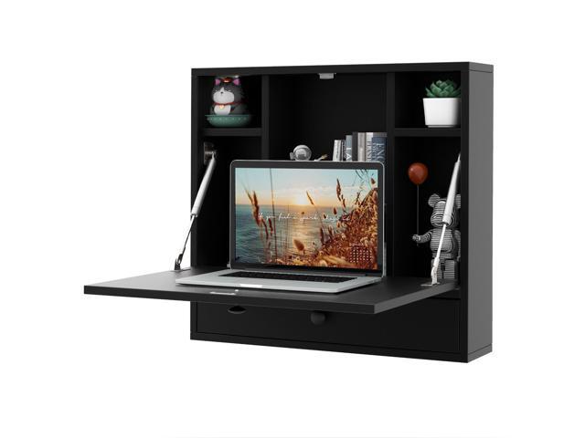 Click here for SlickBlue Wall-Mount Floating Desk Foldable Space... prices