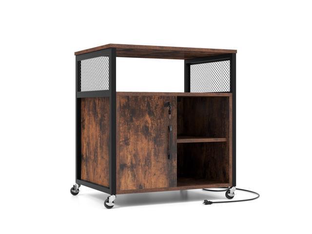 Click here for SlickBlue File Cabinet on Wheels with Charging Sta... prices