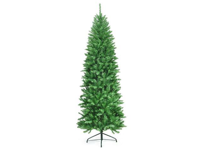 Click here for SlickBlue 7 Feet PVC Hinged Pre-lit Artificial Fir... prices
