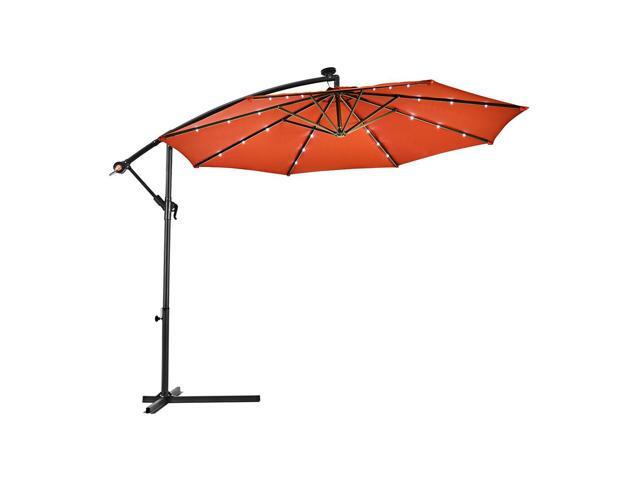 Click here for SlickBlue 10 Inch Patio Hanging Solar LED Umbrella... prices