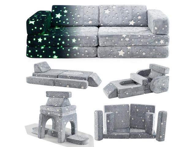 Click here for SlickBlue 10 Pieces Modular Kids Play Couch Sectio... prices