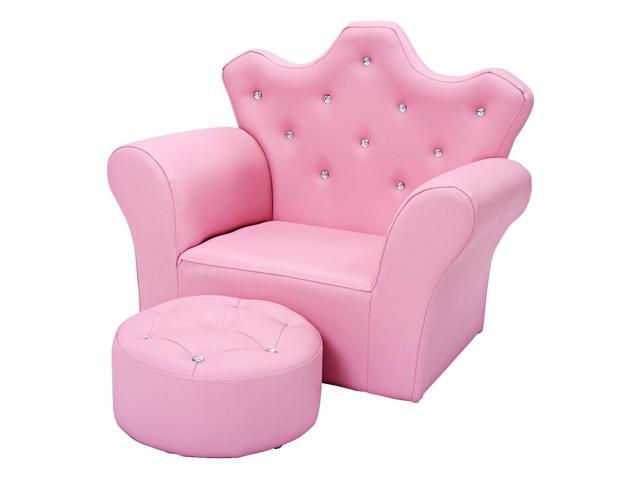 Click here for Children Upholstered Princess Sofa with Ottoman an... prices