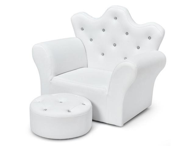 Click here for Children Upholstered Princess Sofa with Ottoman an... prices