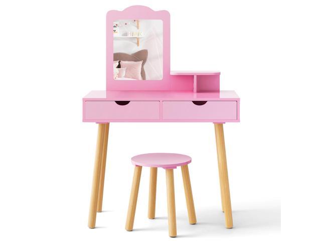 Click here for SlickBlue Kid Vanity Table Chair Set with Mirror a... prices