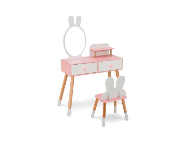 Click here for SlickBlue Kids Vanity Table and Chair Set with Dra... prices
