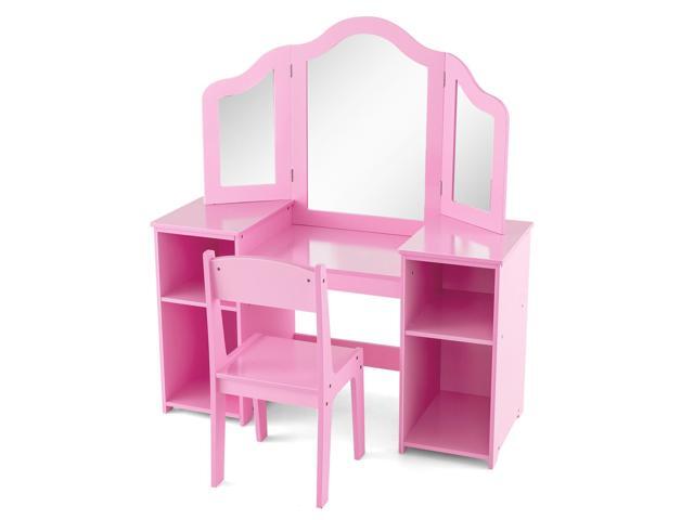Click here for SlickBlue Kids Vanity Table and Chair Set with Rem... prices