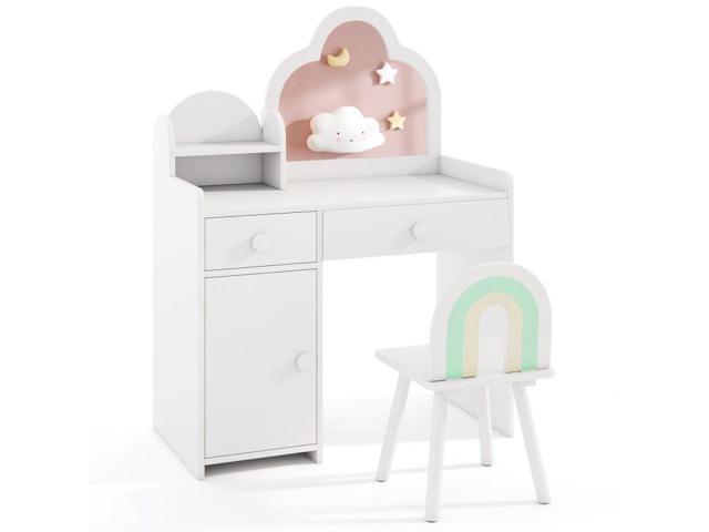 Click here for SlickBlue Kids Vanity Table and Chair Set with Clo... prices