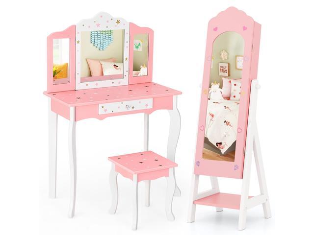 Click here for SlickBlue 2 Pieces Kids Vanity Set and Jewelry Arm... prices