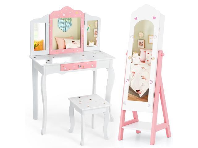Click here for SlickBlue 2 Pieces Kids Vanity Set and Jewelry Arm... prices